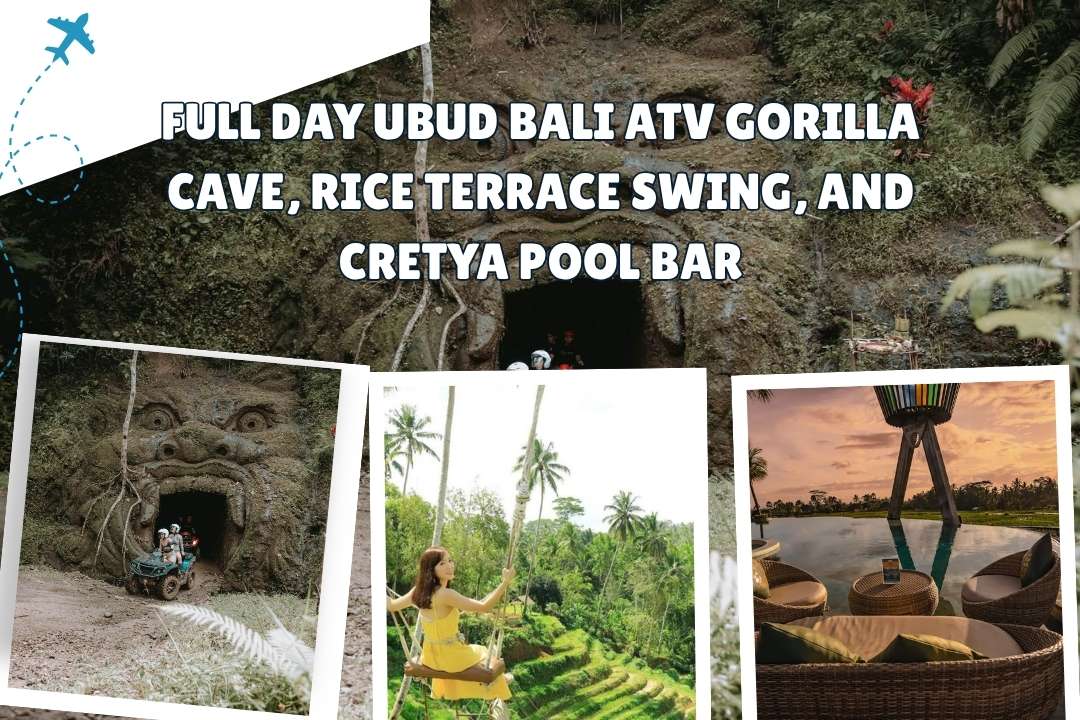 Full Day Ubud Bali ATV Gorilla Cave, Rice Terrace Swing, and Cretya ...